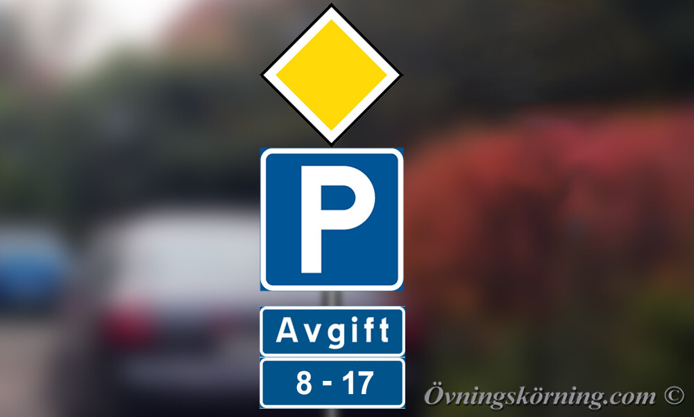Körkortsteori. Parkering. 21 olika skyltkombinationer med förklaringar!